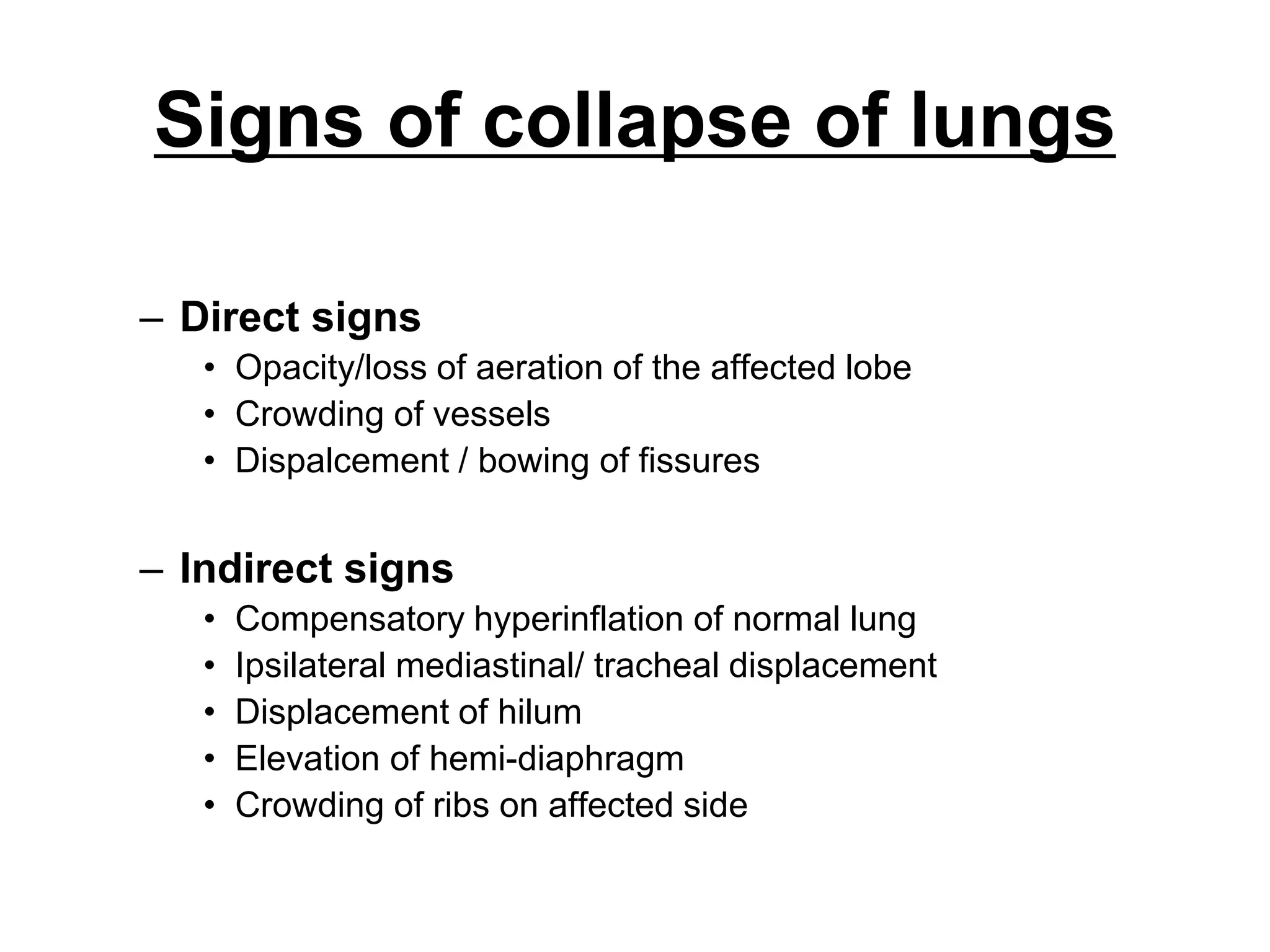 Abnormal signs in chest x ray | PPT