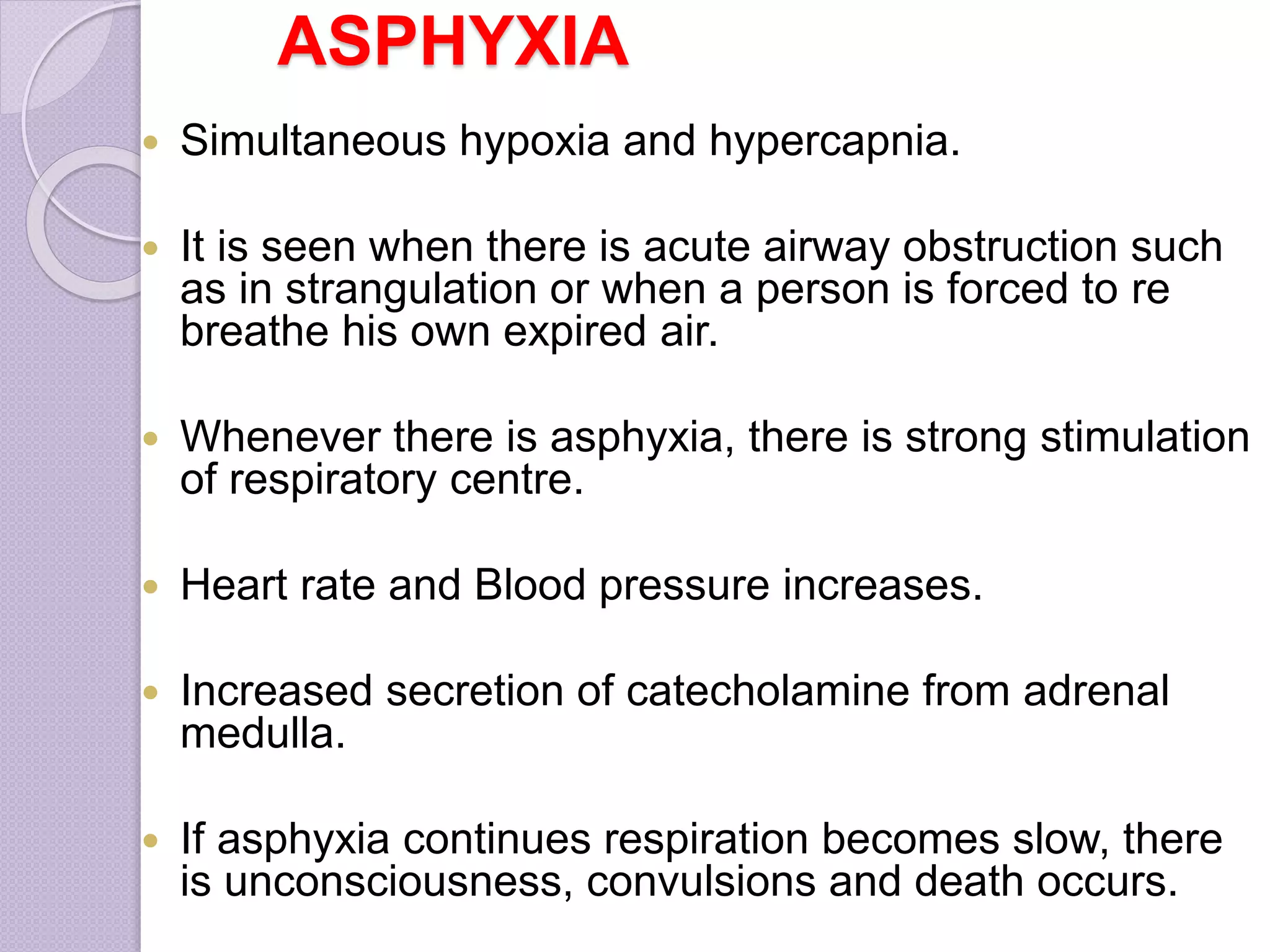 Abnormal types of respiration, HYPOXIA, ASPHYXIA, Cyanosis (The guyton ...