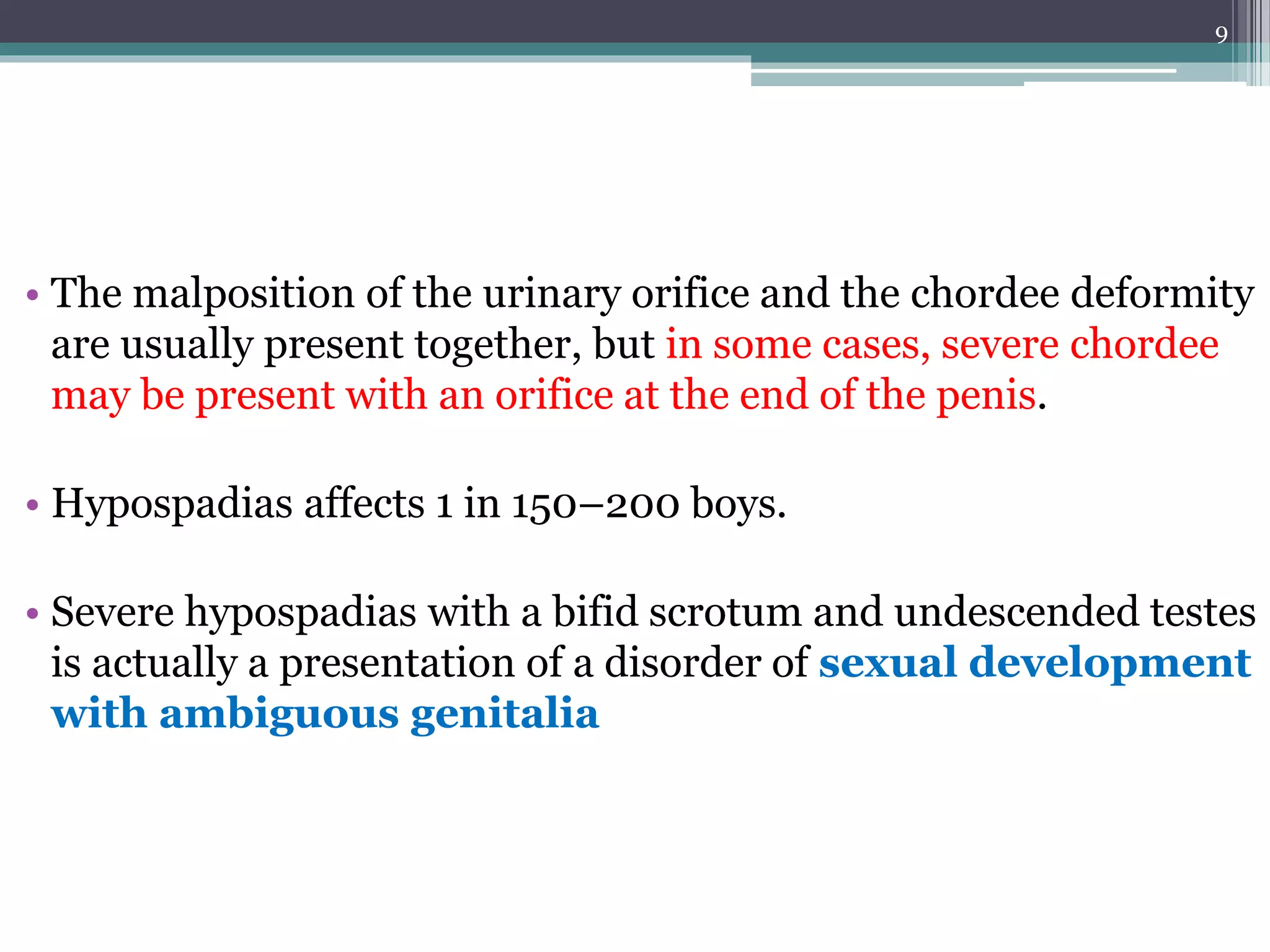 Abnormal Urethral opening - Hypospadias & Epispadias.pptx