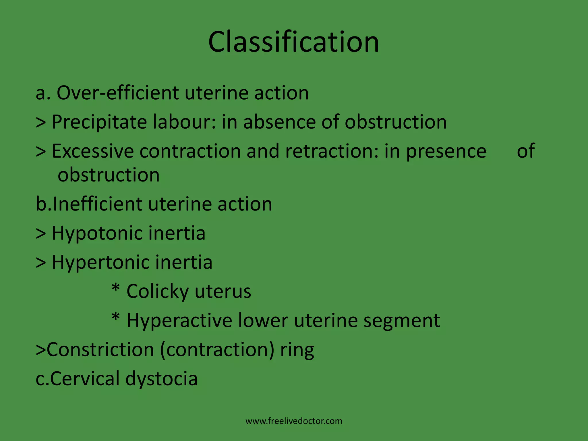 Abnormal uterine action | PPTX