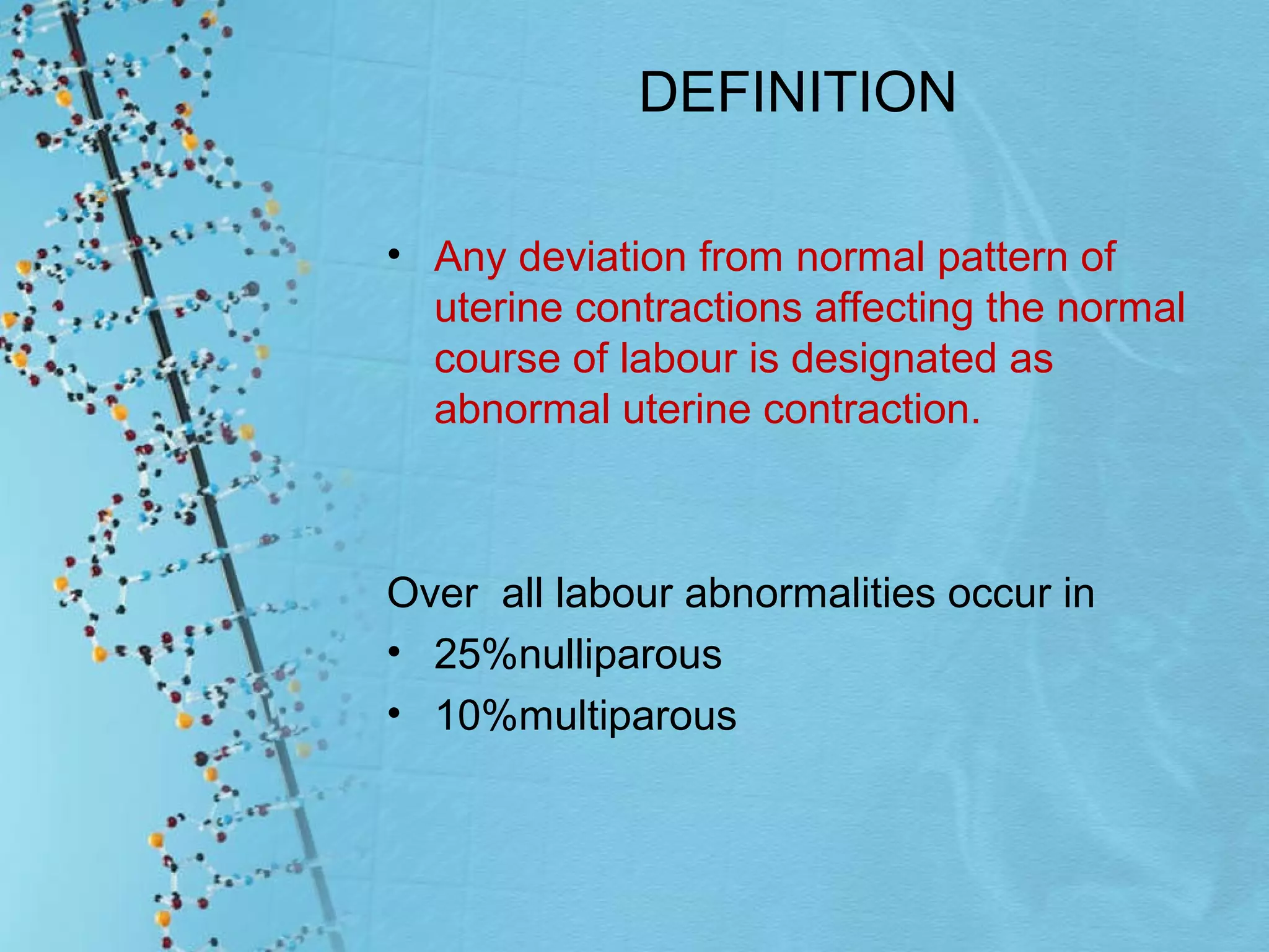 Abnormal uterine action | PPT