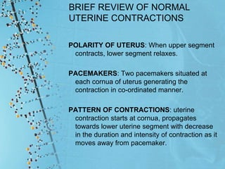 Abnormal uterine action | PPT