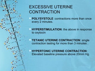 Abnormal uterine action | PPT