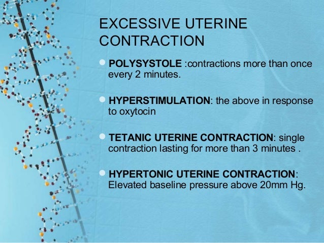 What Hormone Causes Uterine Contractions