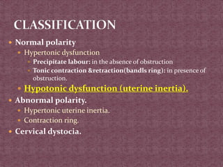 Abnormal uterine action | PPT