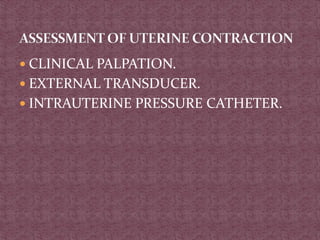 Abnormal uterine action | PPTX