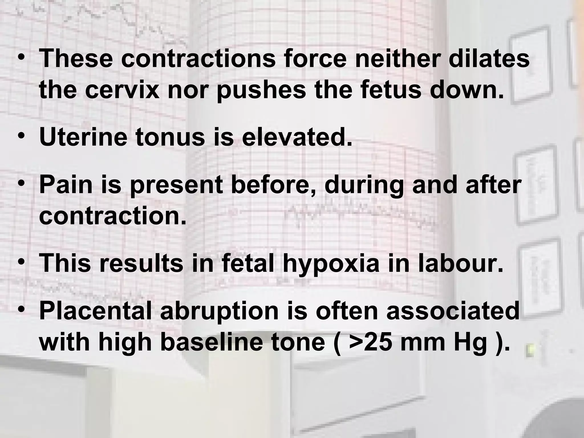 Abnormal uterine action | PPT