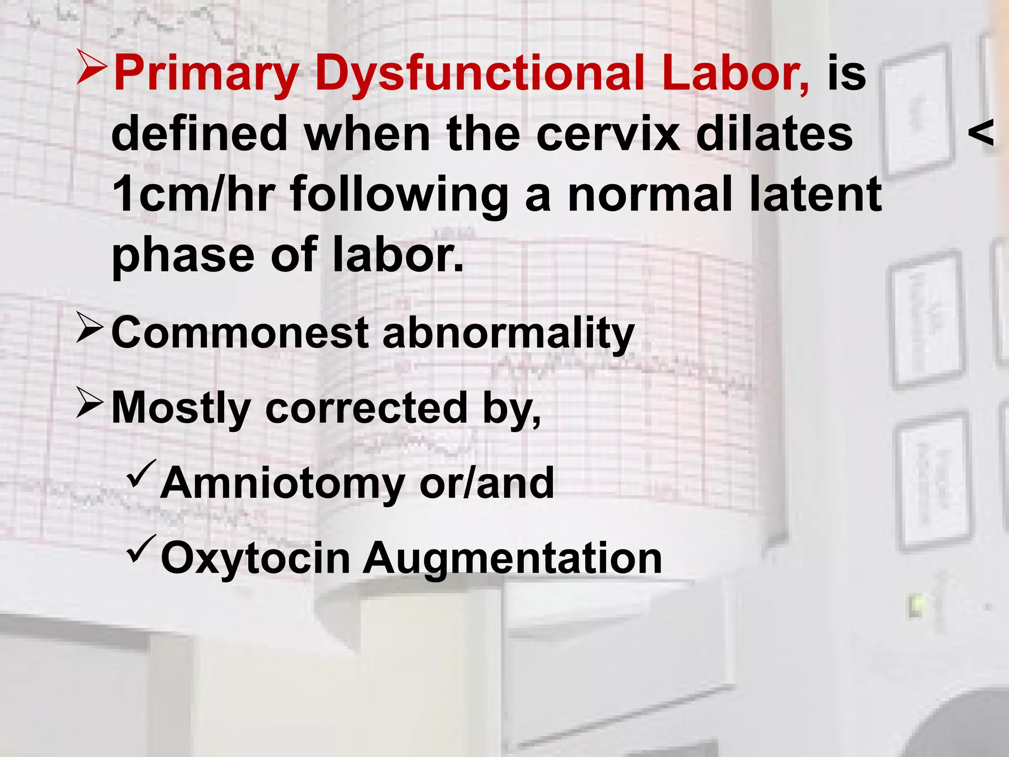 Abnormal uterine action | PPT