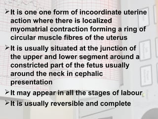 Abnormal uterine action | PPT