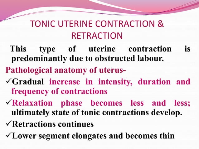 Abnormal uterine action | PPTX