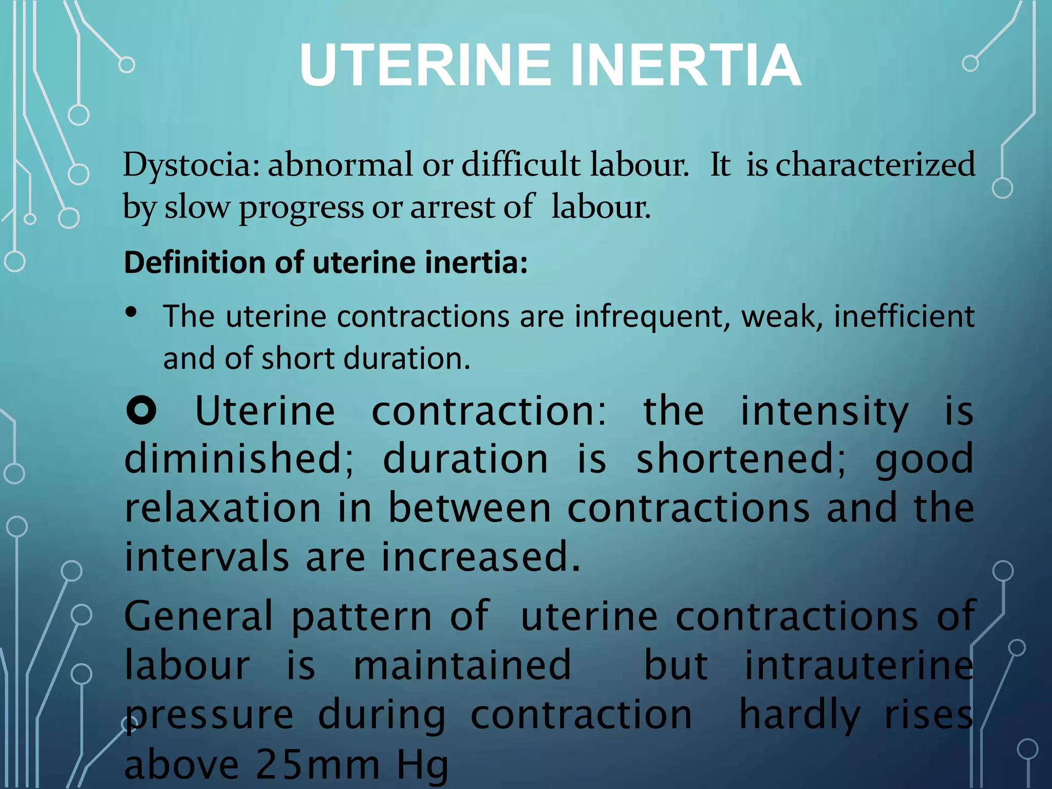Abnormal uterine action | PPTX