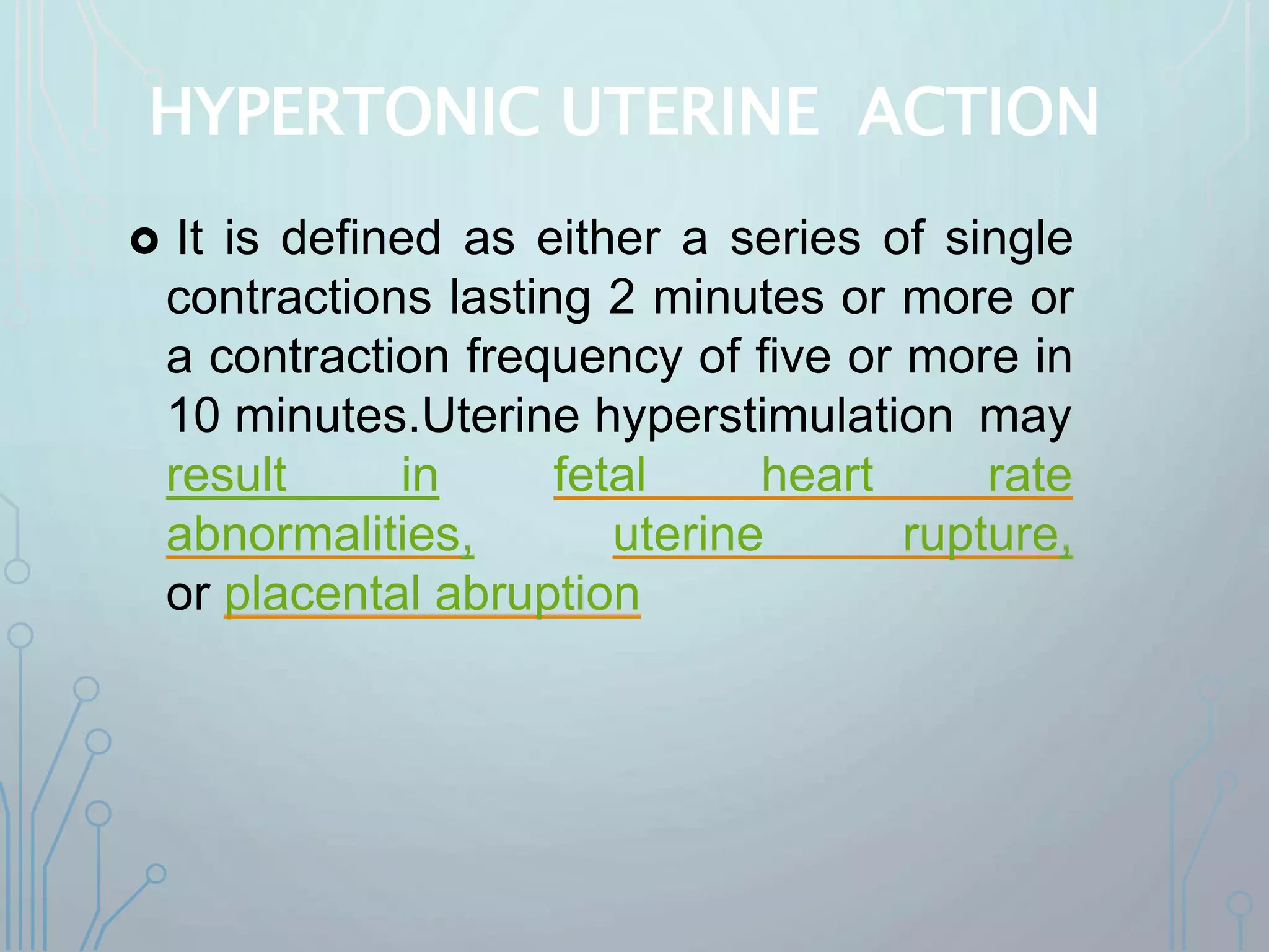 Abnormal uterine action | PPTX