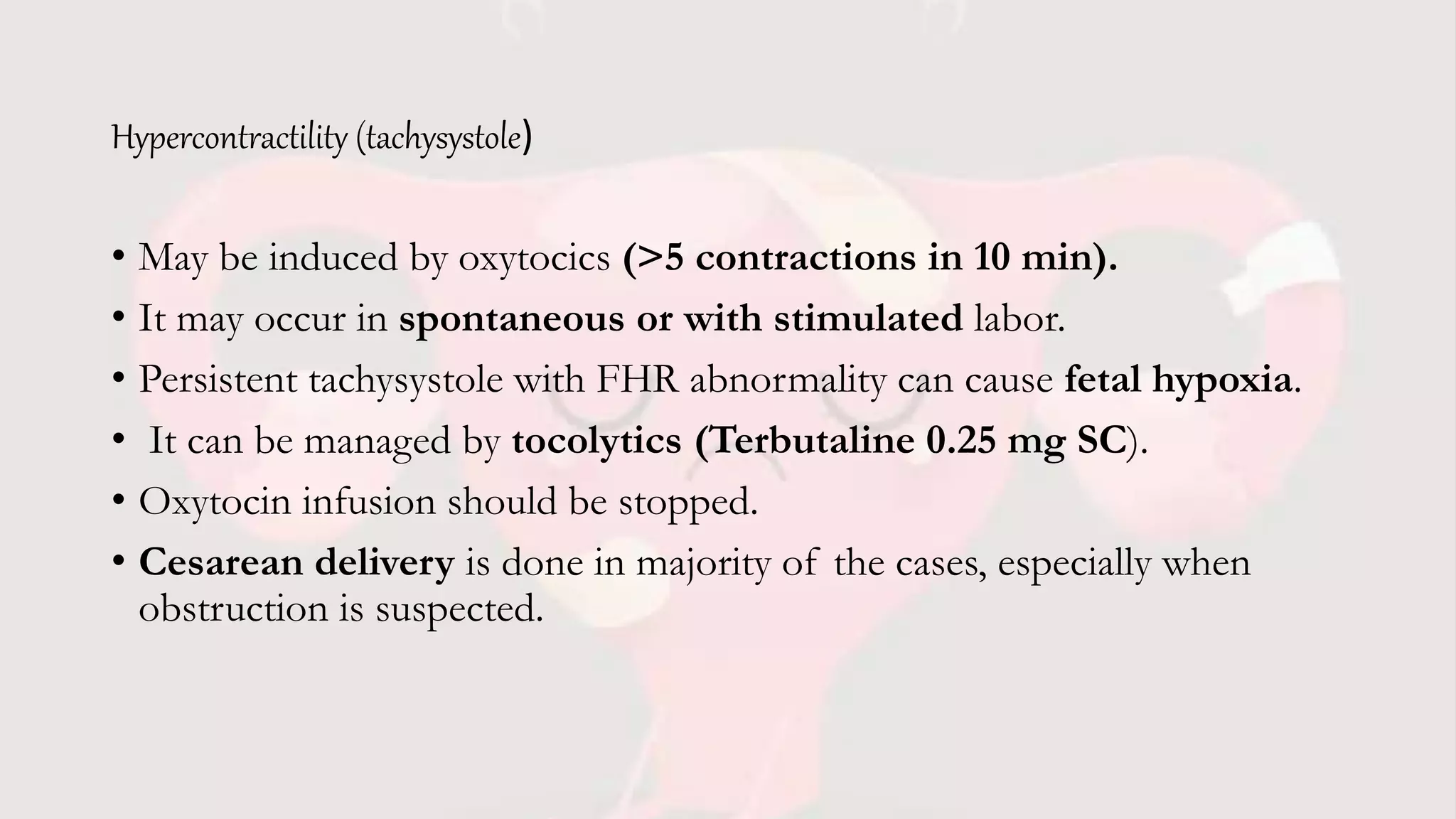 Abnormal uterine action | PPTX
