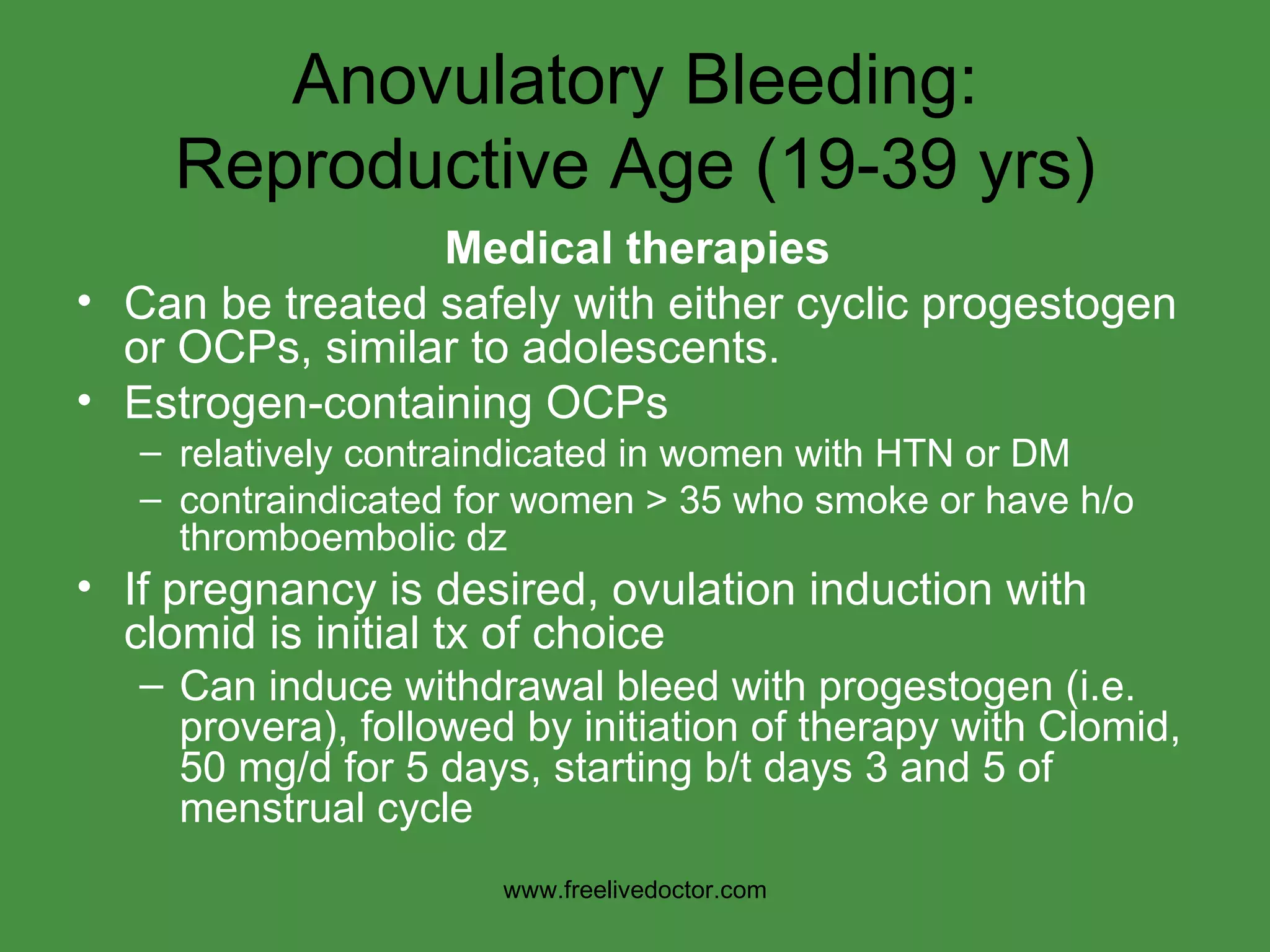 Abnormal Uterine Bleeding Ppt