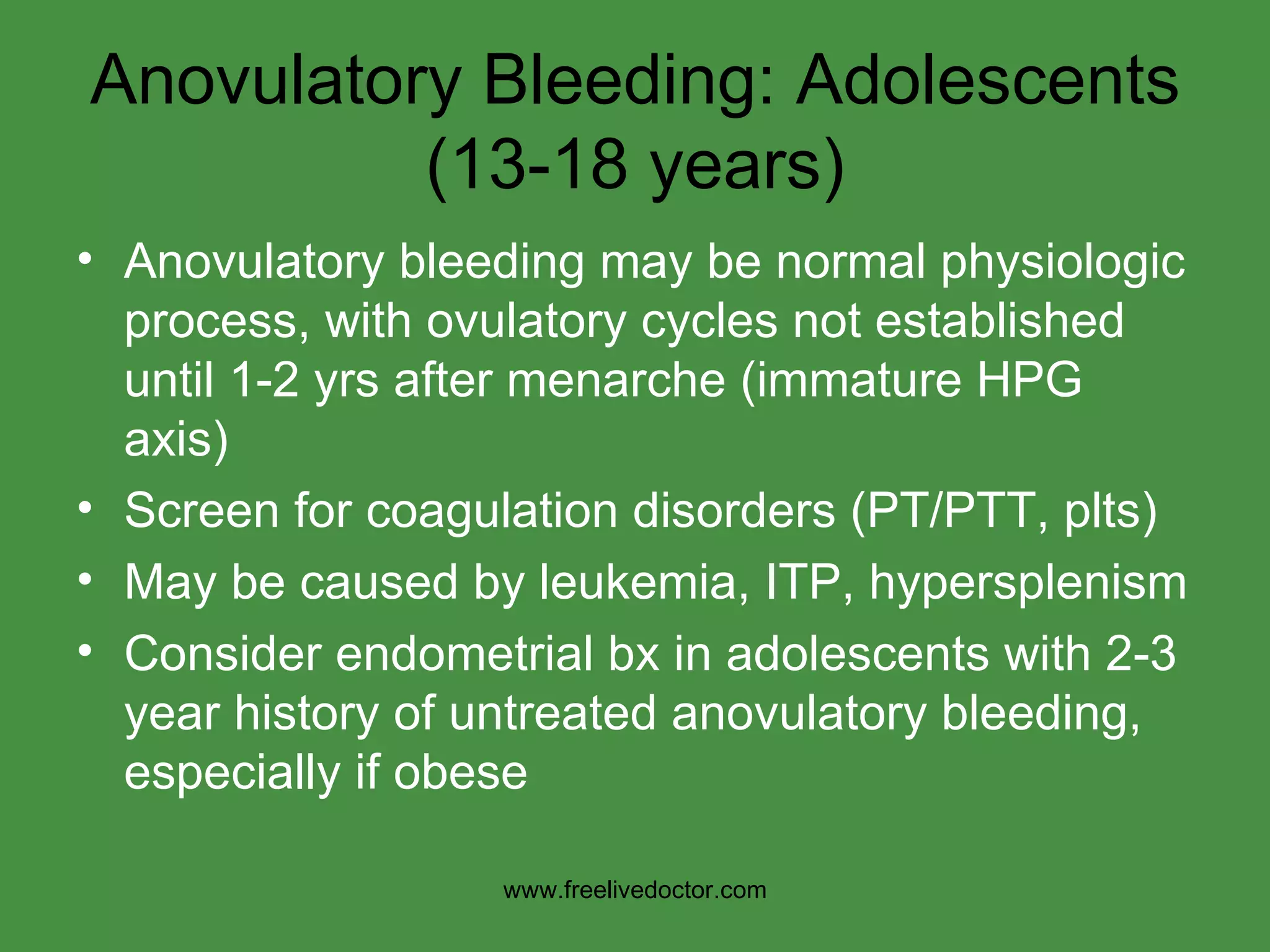 Abnormal Uterine Bleeding Ppt