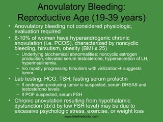 Abnormal uterine bleeding | PPT