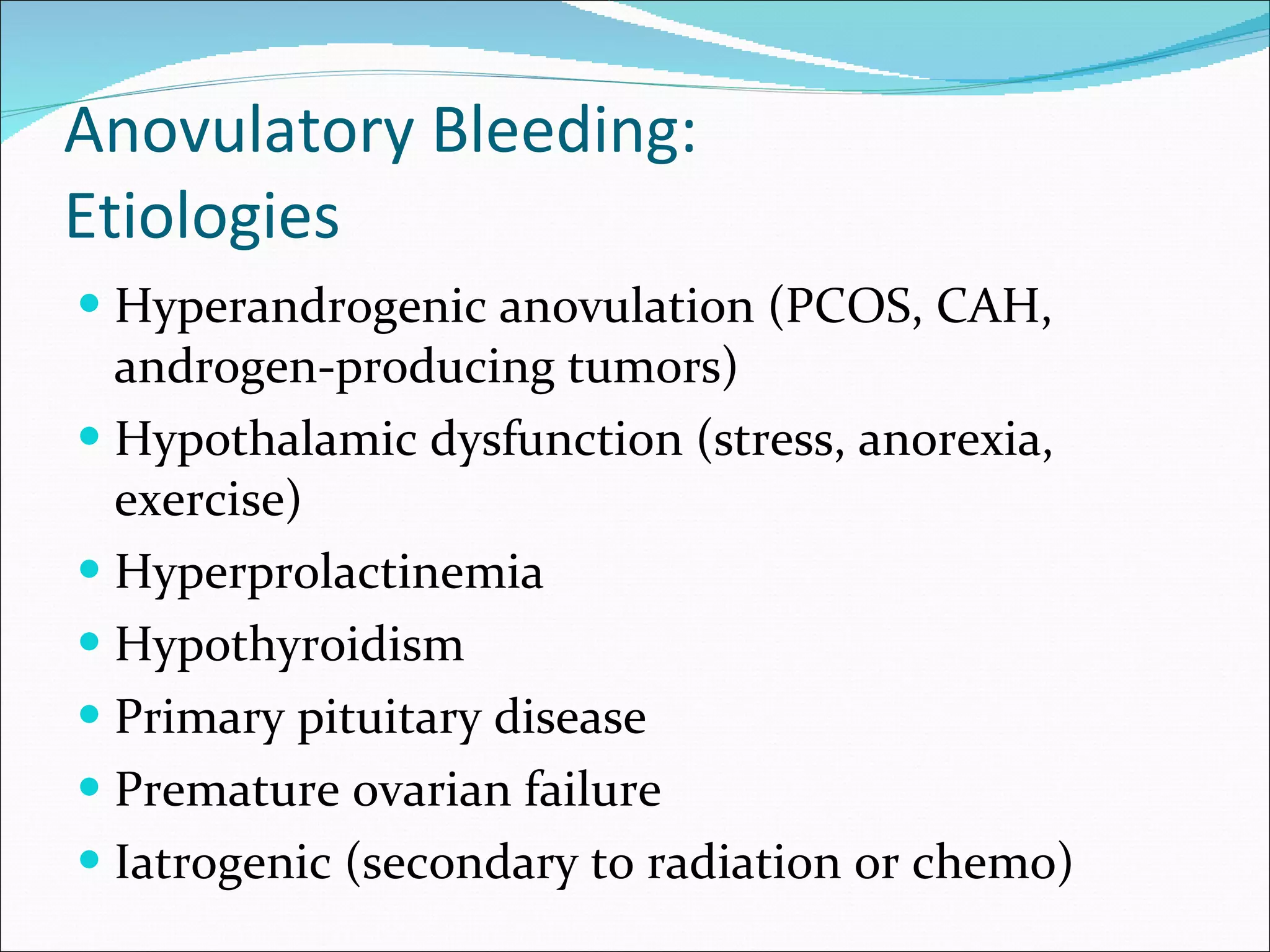 Abnormal uterine bleeding and Management | PPT