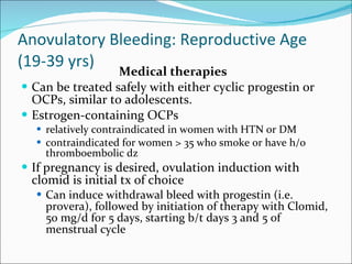 Abnormal uterine bleeding and Management | PPT