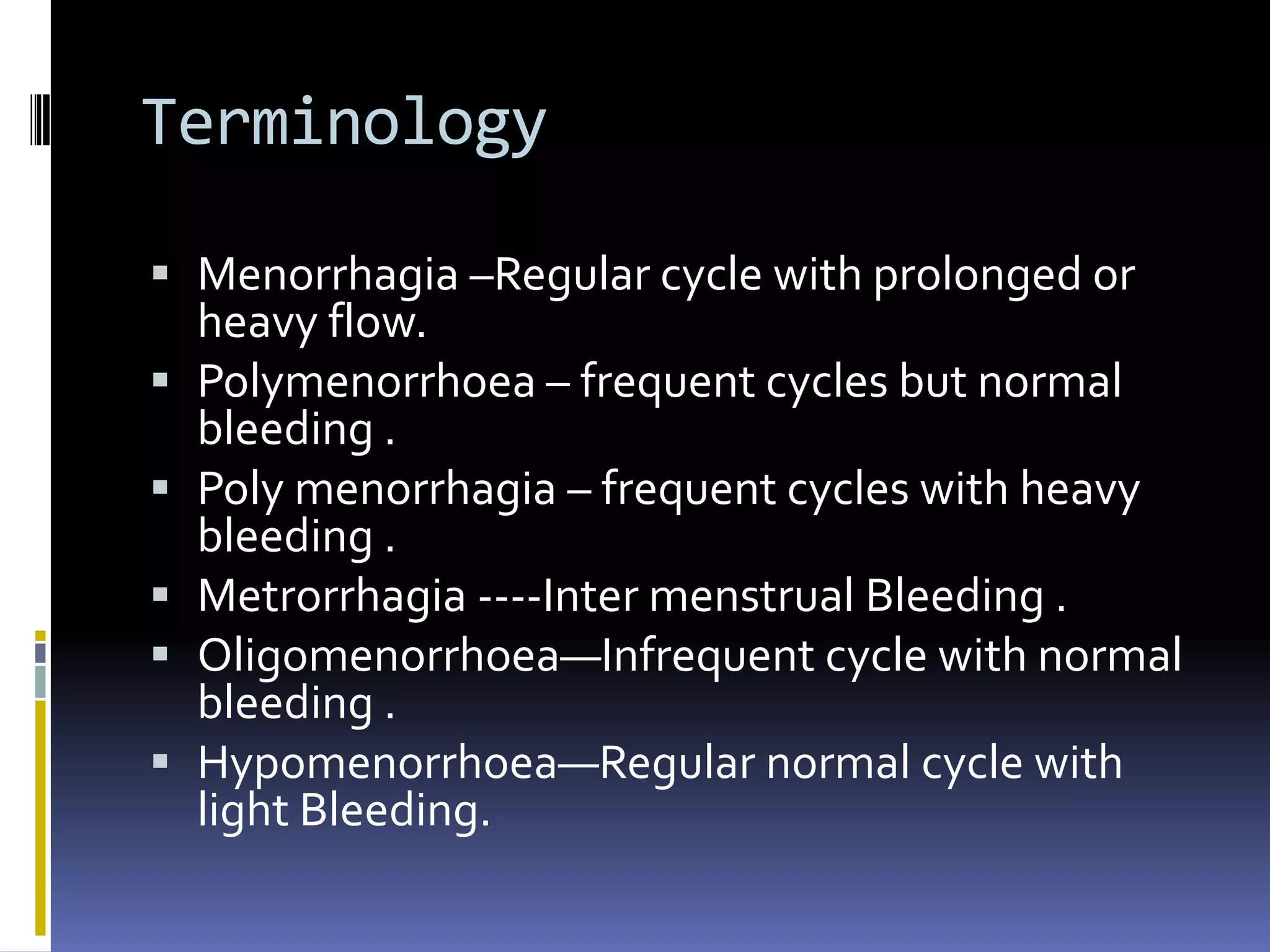 Abnormal uterine bleeding | PPTX