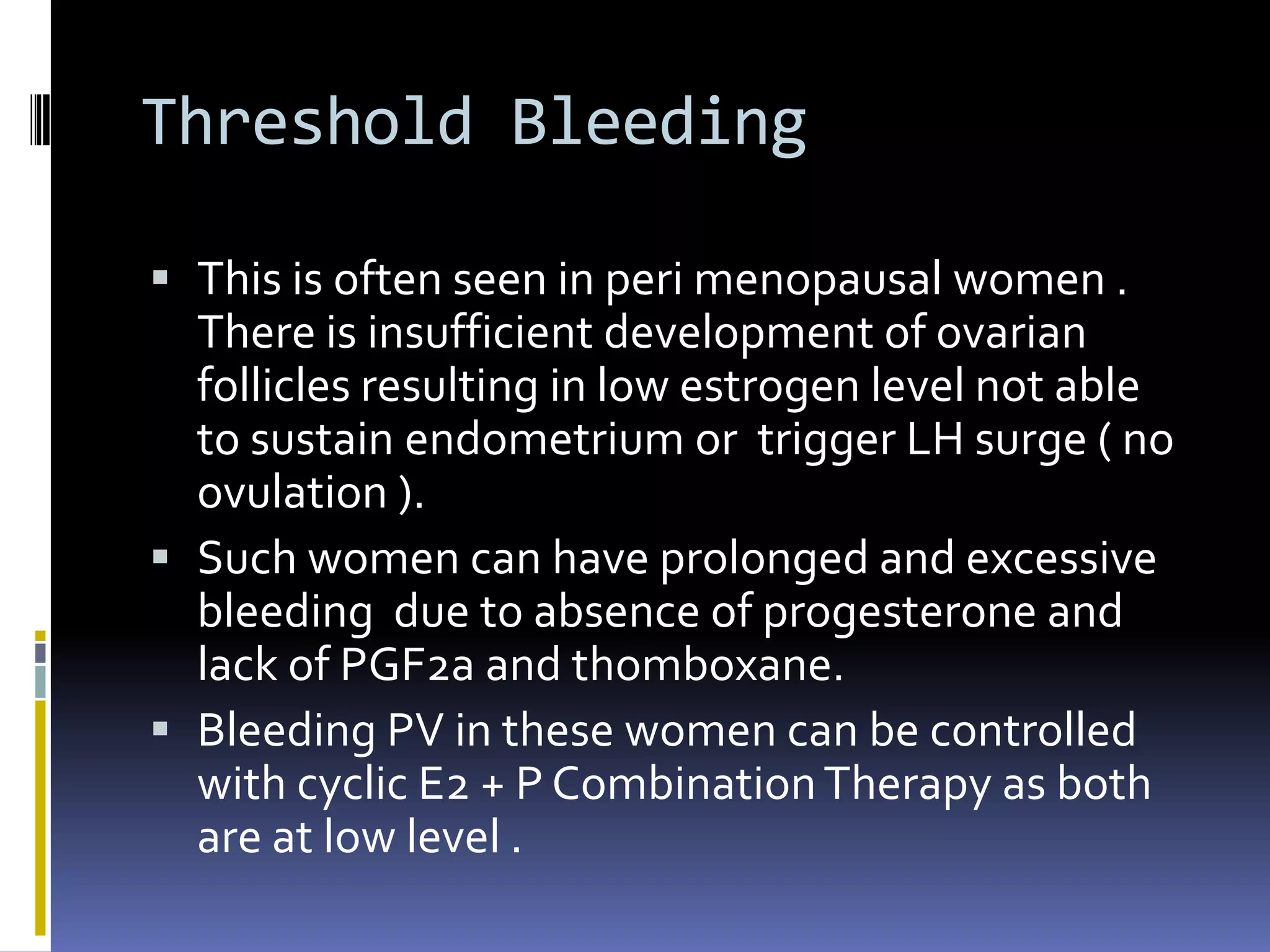 Abnormal uterine bleeding | PPTX