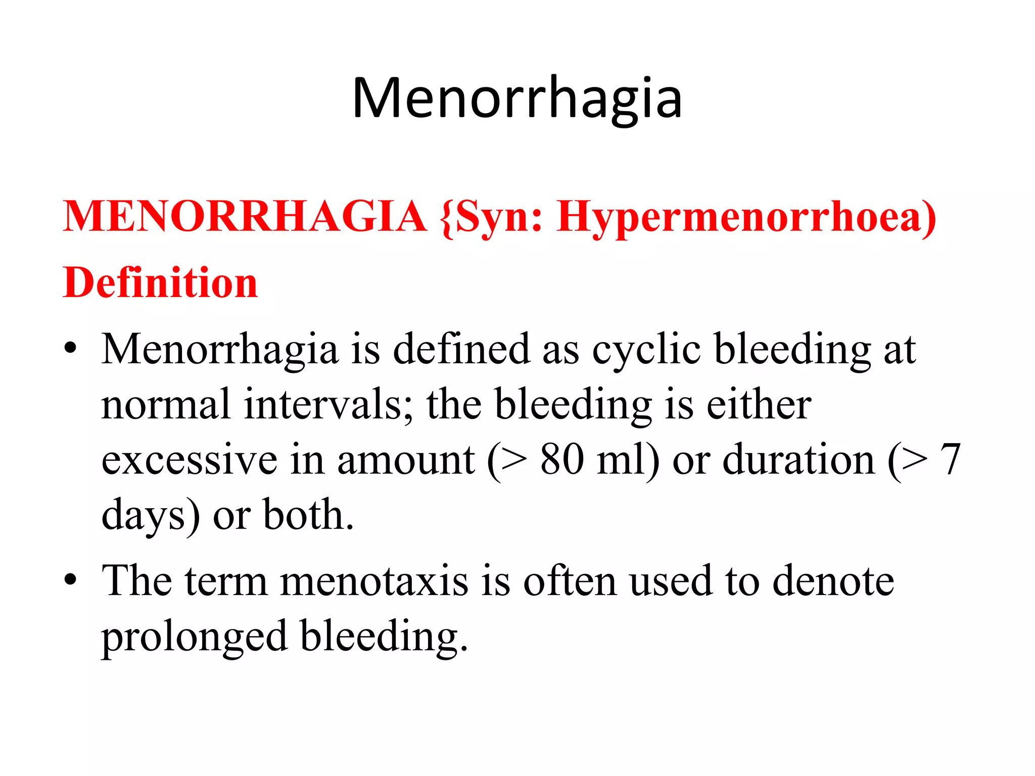 Abnormal uterine bleeding | PPTX