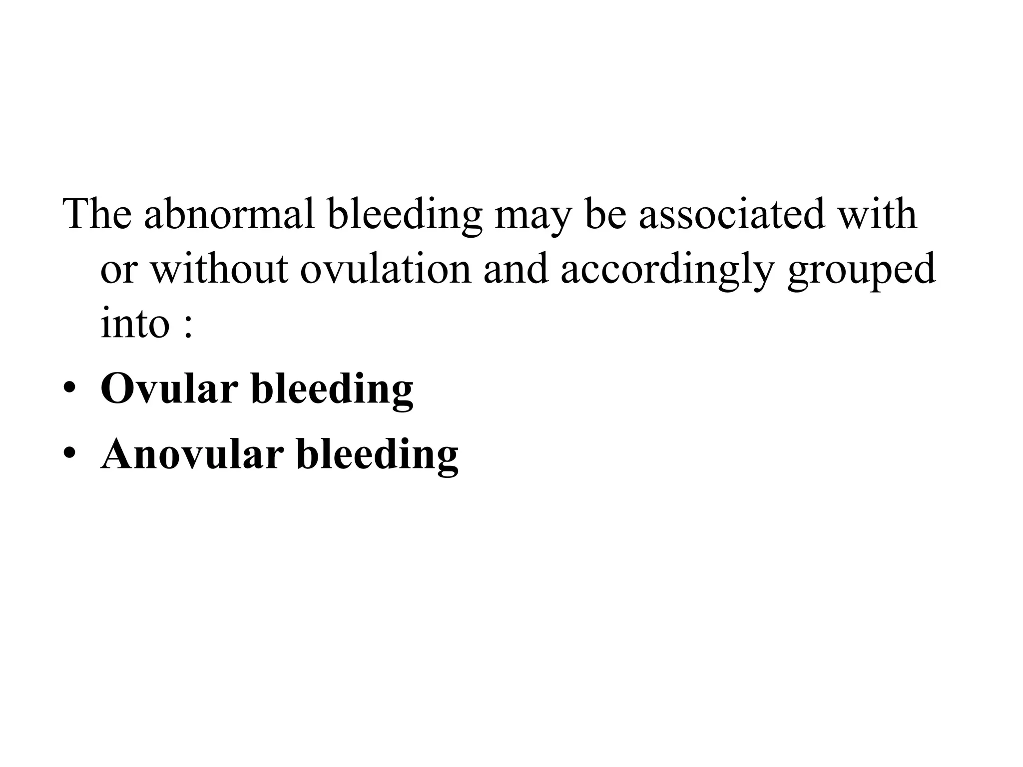 Abnormal uterine bleeding | PPTX