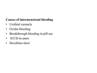 Abnormal uterine bleeding | PPTX