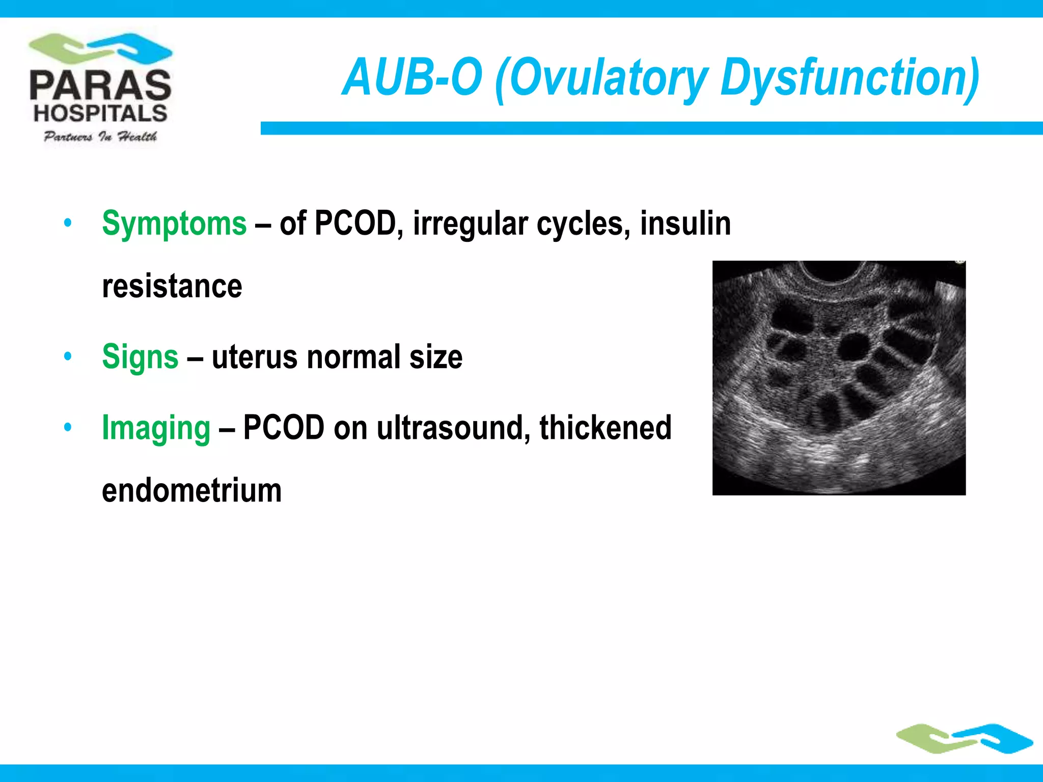 Abnormal uterine bleeding | PPTX