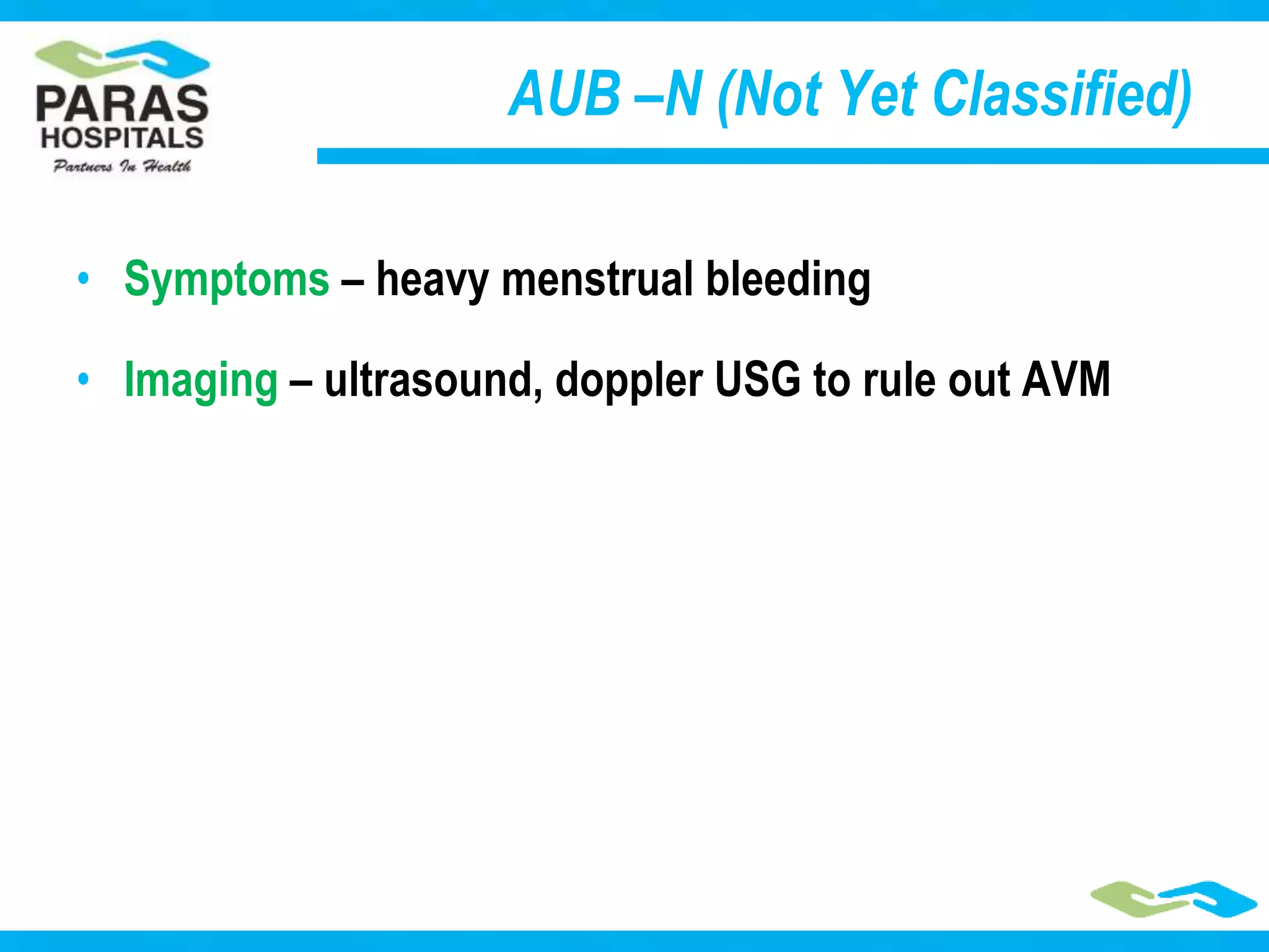 Abnormal uterine bleeding | PPTX