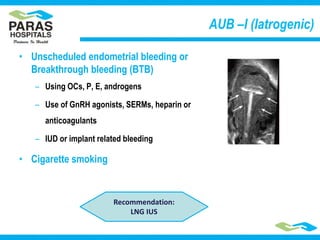 Abnormal uterine bleeding | PPTX