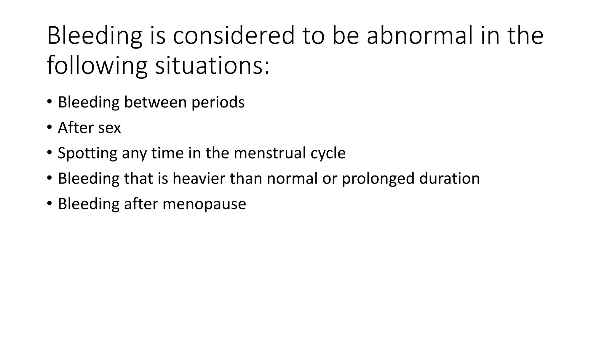 Abnormal uterine bleeding | PPTX