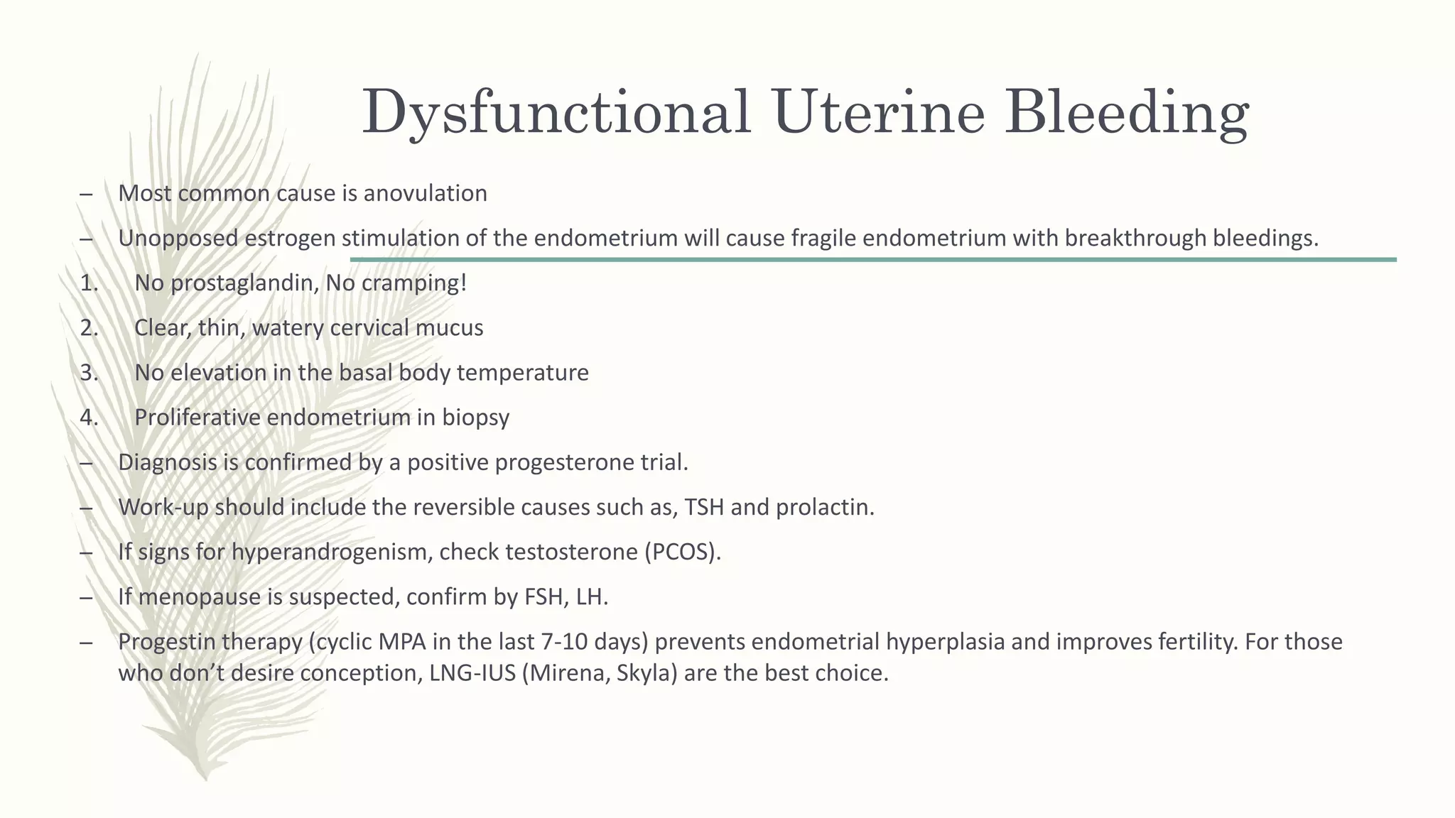 Brief Review of Abnormal Uterine Bleedings | PPT