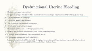 Brief Review of Abnormal Uterine Bleedings | PPT