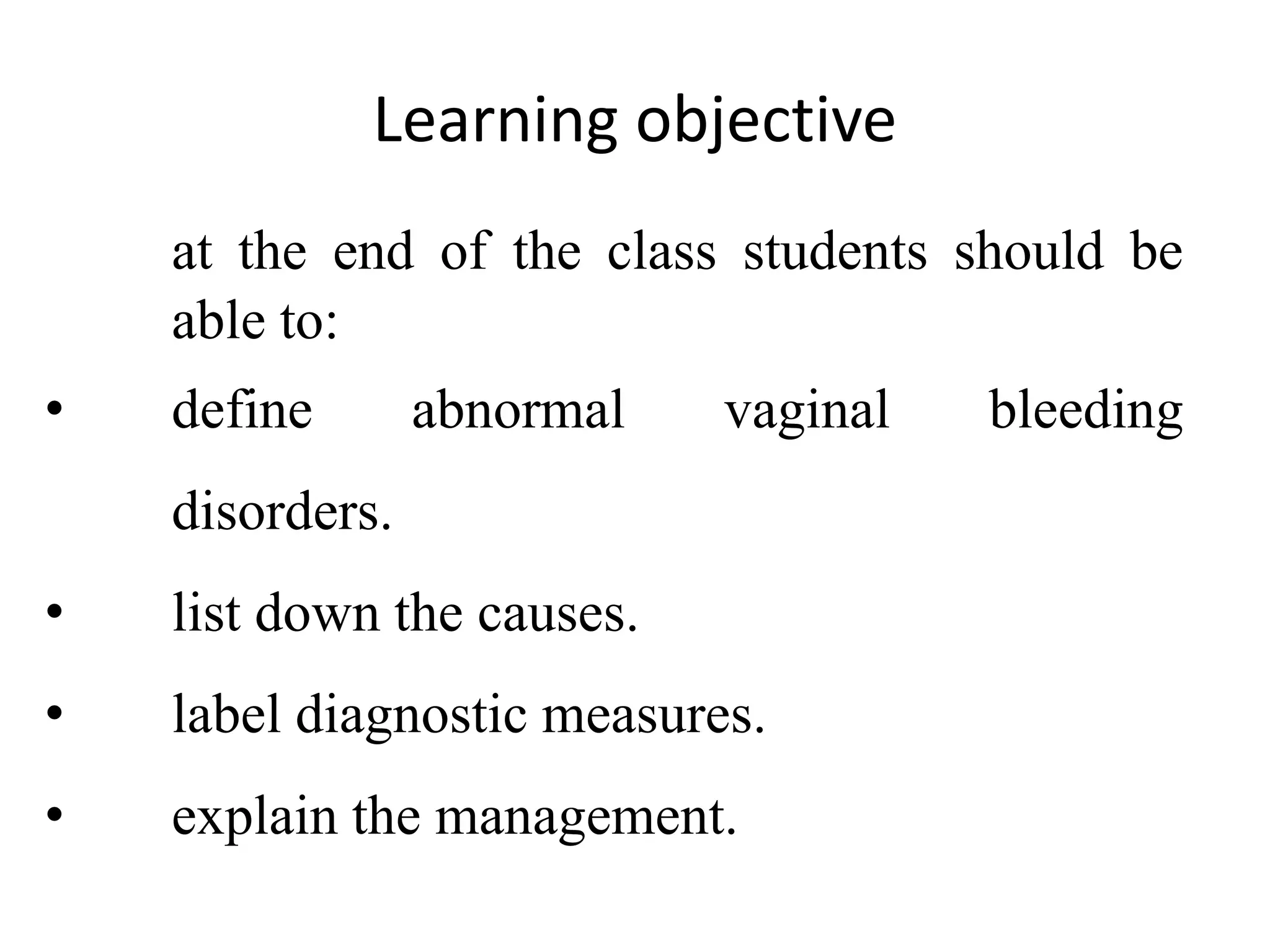 Abnormal Uterine Bleeding Ppt