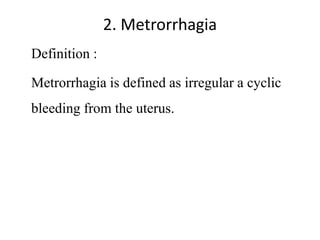 Abnormal uterine bleeding | PPTX