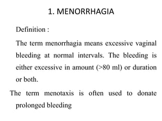 Abnormal uterine bleeding | PPTX