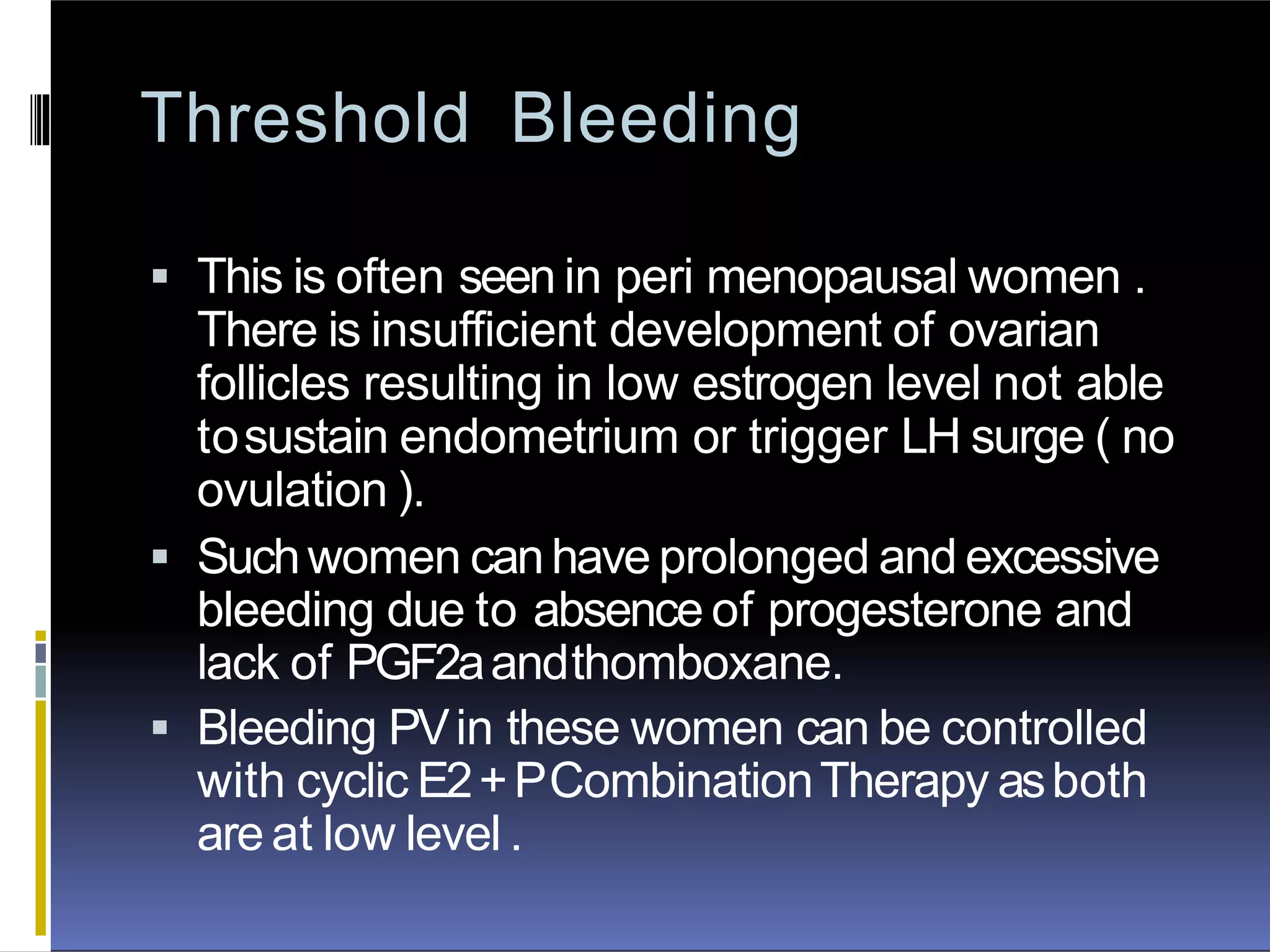 Abnormal uterine bleeding | PPT