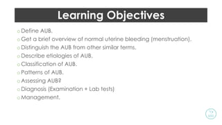Abnormal Uterine Bleeding | PDF