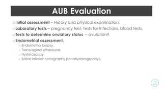 Abnormal Uterine Bleeding | PDF