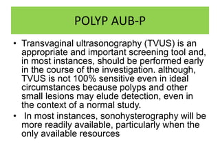 Abnormal uterine bleeding .pptx