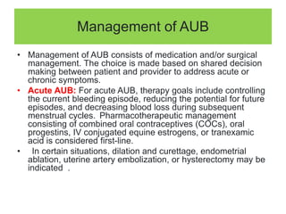 Abnormal uterine bleeding .pptx