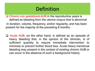 Abnormal uterine bleeding .pptx