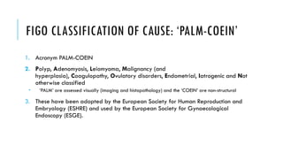 CONTINOUS MEDICAL EDUCATION ABNORMAL UTERINE BLEEDING | PPTX