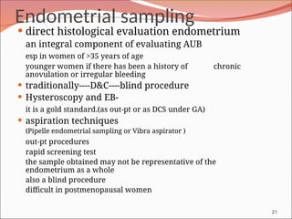Abnormal uterine bleeding in obstetrics and gynaecology.ppt