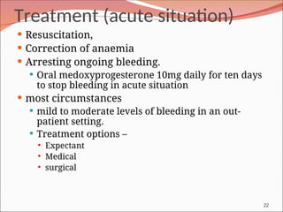 Abnormal uterine bleeding in obstetrics and gynaecology.ppt