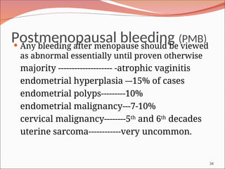 Abnormal uterine bleeding in obstetrics and gynaecology.ppt