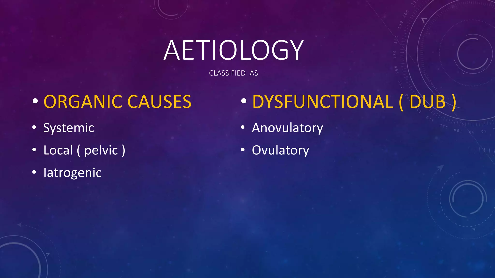 Abnormal Uterine Bleeding (AUB) -Etiopathogenesis | PPTX