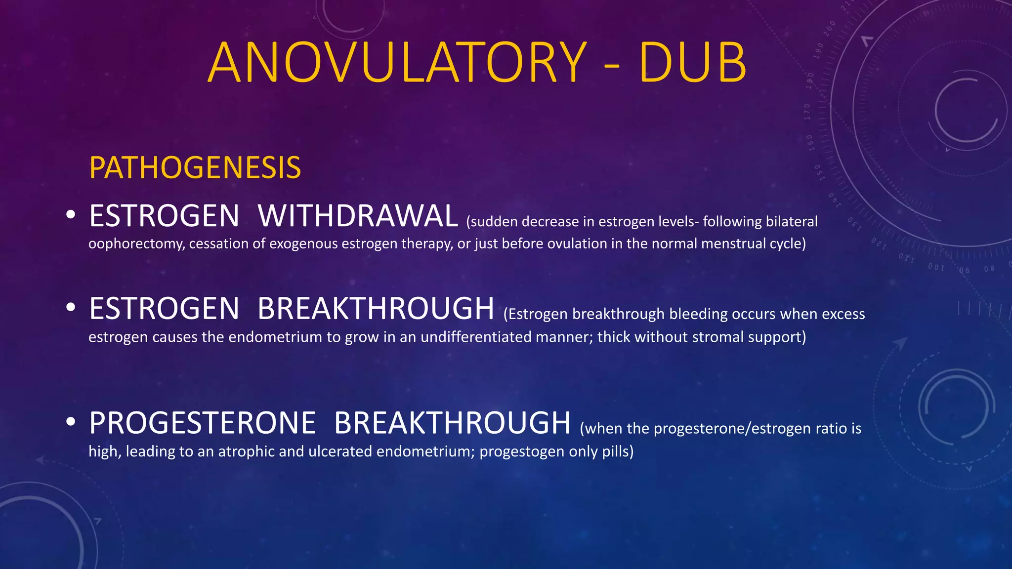 Abnormal uterine bleeding etiopathogenesis | PPTX
