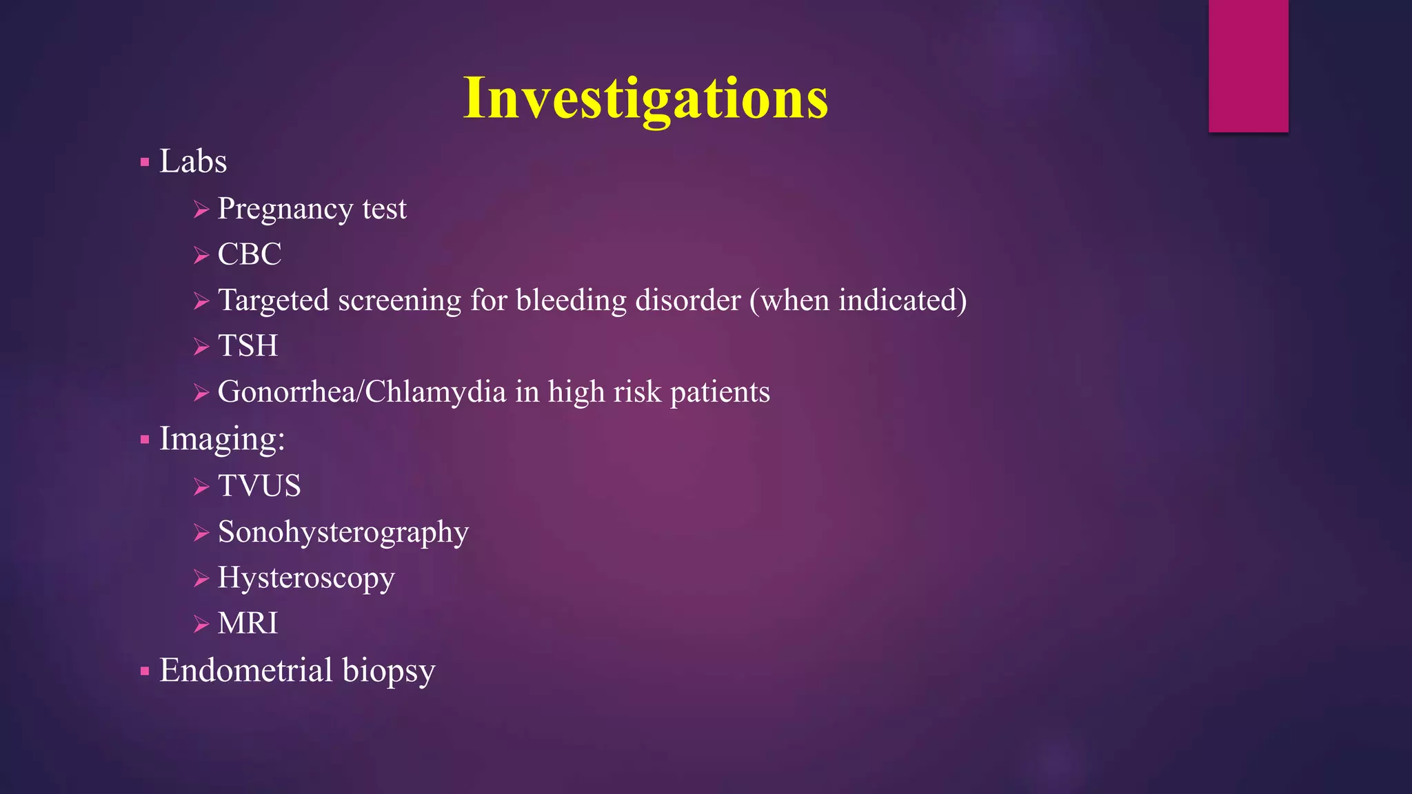 Abnormal uterine bleeding (aub) | PPT