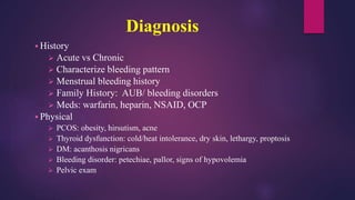 Abnormal uterine bleeding (aub) | PPT